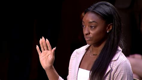 Simone Biles And Other Gymnasts Give Evidence To Senate In Larry Nassar