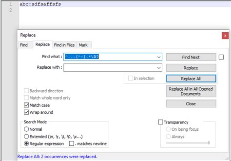 Notepad Regex Delete All Lines Not Containing At The Th Letter Of Each Line Super User