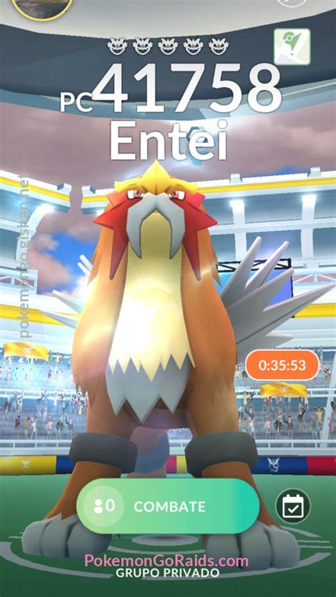 Entei Raid Boss Pokemon Go