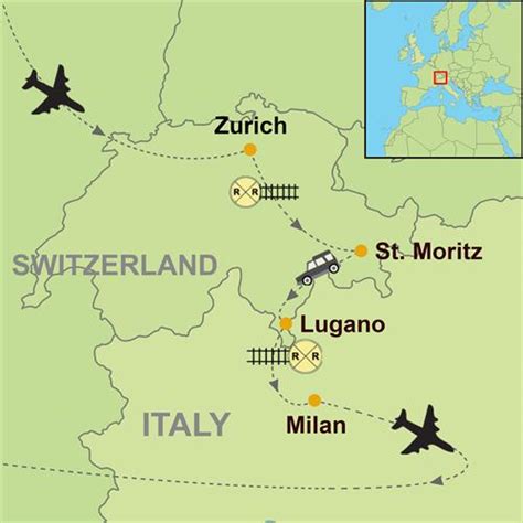 Rail To Ride Zurich St Moritz Lugano Milan Custom Vacation