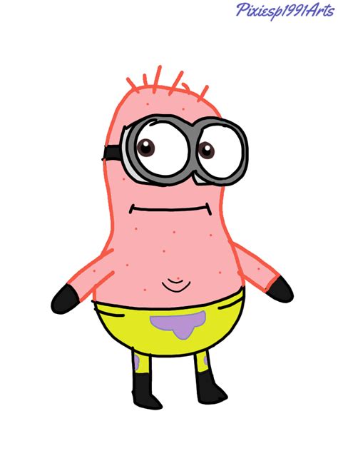 Patrion Patrick Star Minion Fusion By Pixiesp1991arts On Deviantart
