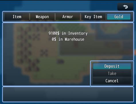 rmmz [mv and mz] warehouse items and gold transfer rpg maker forums