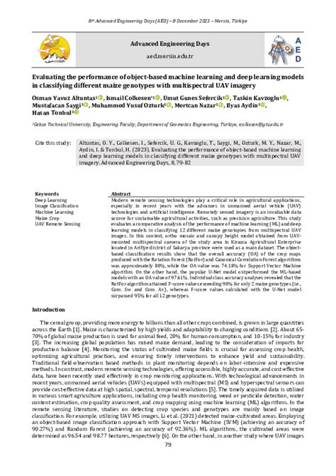 Pdf Evaluating The Performance Of Object Based Machine Learning And