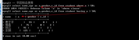 Mysql Having和where的区别mysql数据库having和 Where Csdn博客