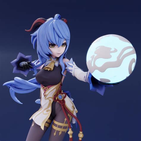 Ganyu Nsfw Sfw STL File Sexy Genshin Impact D Print Model Lewd Anime Fan Art Ecchi Waifu