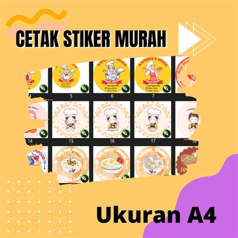 Jual Cetak Stiker Murah Shopee Indonesia