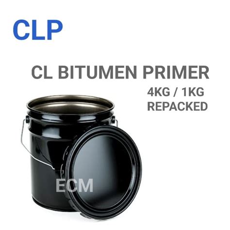 CL BITUMEN PRIMER 4KG REPACKED Solvent Based Bituminous Solution Primer For Steel Metal