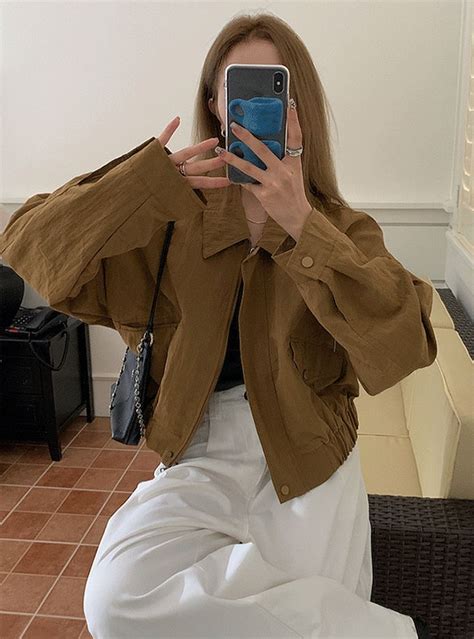 어썸앤드 2color오브 야상 바람막이 블루종 점퍼
