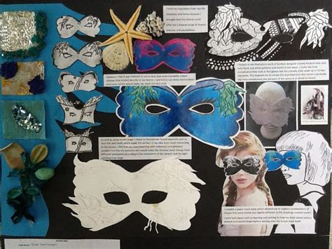 Mask Development S4 Pupil 2024 Mask Examples Gcse Drama Portfolio