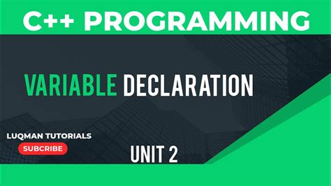 C Variable Declaration The Key To Unlocking Efficient Coding Youtube