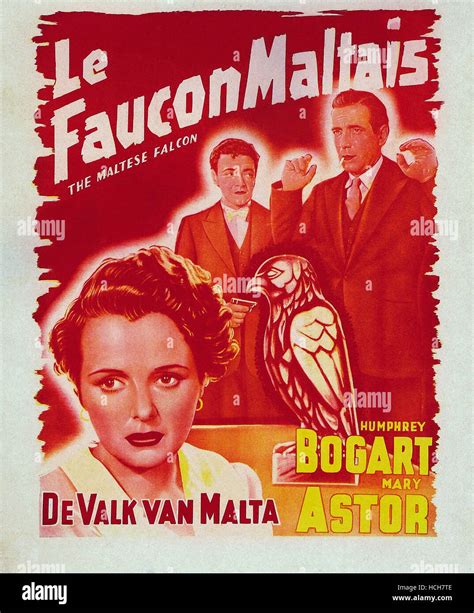 The Maltese Falcon Aka Le Faucon Maltais Top L R Peter Lorre