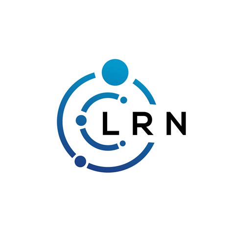 Lrn Letter Technology Logo Design On White Background Lrn Creative Initials Letter It Logo