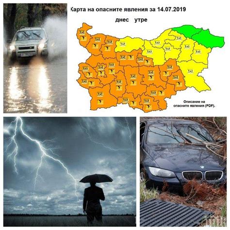 ОПАСНО ВРЕМЕ Връхлитат поройни дъждове и гръмотевични бури застудява
