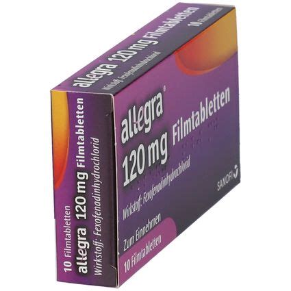 Allegra® 120mg Bei Allergie 10 St Shop Apotheke