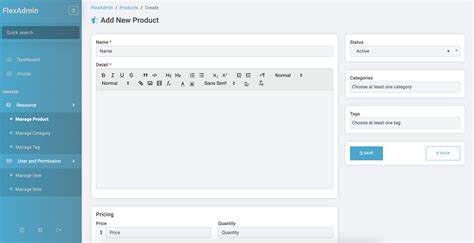 the laravel administration platform flexadmin