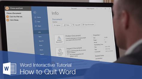 How To Quit Word Customguide