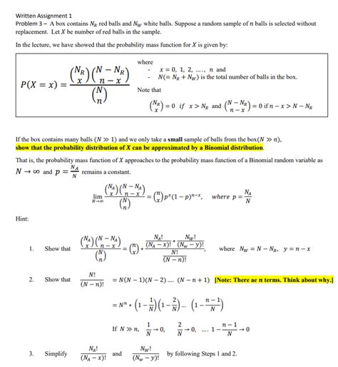 solved written assignment 1 problem 3 a box contains nr