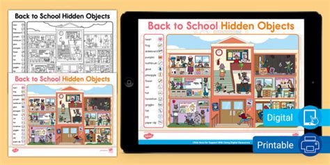 Back To School Hidden Objects Activity