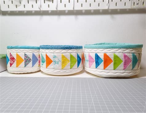 Ithinksew Patterns And More Flying Geese Fabric Basket Patterns 3
