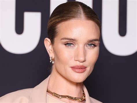 Rosie Huntington Whiteley Models Her Hot Pink Lingerie Line