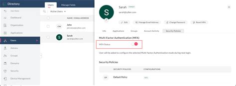 How Admins Can Disable Re Enable Mfa For Users Multi Factor Authentication Zoho Accounts