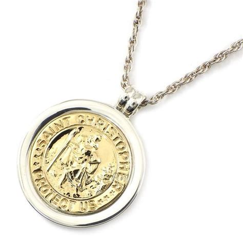 Tiffany And Co Jewelry Tiffany Necklace St Christopher Coin Medal