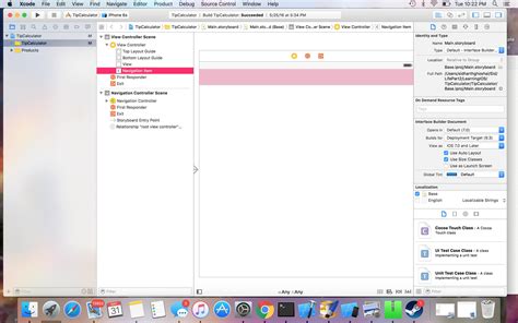 Ios Unable To Get Navigation Bar To Appear In Xcode Double Click
