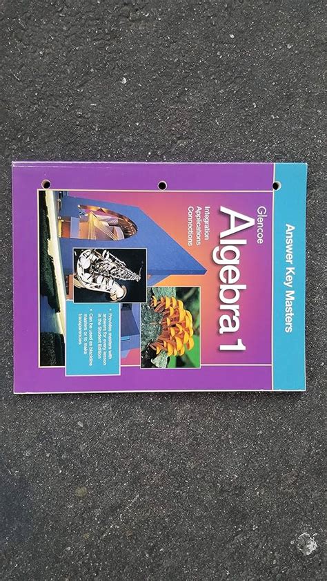 Glencoe Algebra 1 Workbook Answer Key Algebra 1 Practice Workbook
