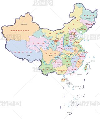 中国行政区域地图专题模板 中国行政区域地图图片素材下载 我图网