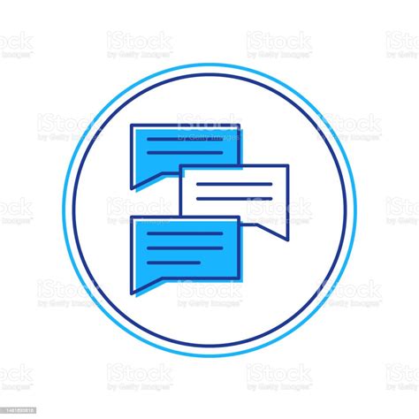 흰색 배경에 격리 된 윤곽선 음성 거품 채팅 아이콘 메시지 아이콘입니다 통신 또는 댓글 채팅 기호입니다 벡터 0명에 대한 스톡 벡터 아트 및 기타 이미지 Istock