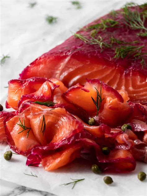 Beetroot Cured Salmon Gravlax The Scranline