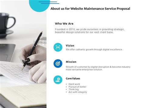 About Us For Website Maintenance Service Proposal Ppt Powerpoint Presentation Model Samples