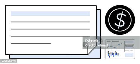 달러 기호가 있는 재무 문서와 재무 분석 및 예산 책정을 나타내는 데이터 차트 개념에 대한 스톡 벡터 아트 및 기타 이미지 개념 개념과 주제 계획 Istock