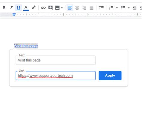 How To Edit A Link In Google Docs Support Your Tech