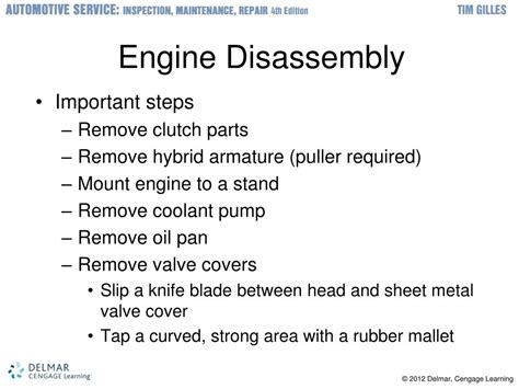 Ppt Engine Removal And Disassembly Powerpoint Presentation Free Download Id544428