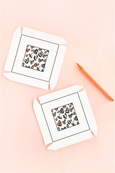 Diy Heart Patterned T Boxes