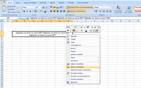 Excel Saiba como escrever até na vertical alinhar texto e inserir comentários Fotos