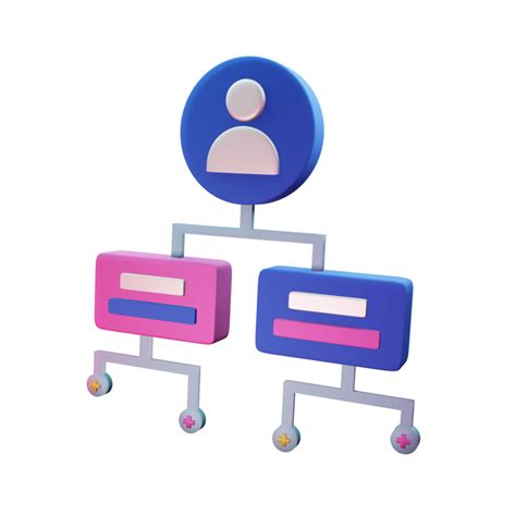 Hierarchical Diagram 3d Icon For Business 28860799 Png