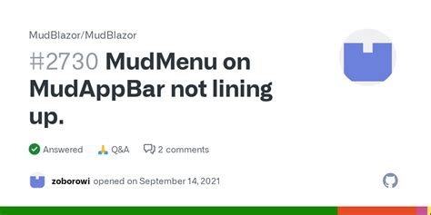 Mudmenu On Mudappbar Not Lining Up · Mudblazor Mudblazor · Discussion