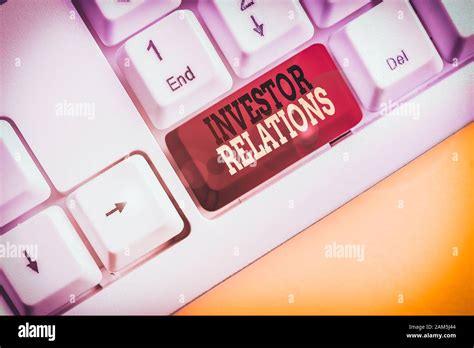 Conceptual Hand Writing Showing Investor Relations Concept Meaning