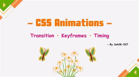 css tweaks and animations sahil kandhare