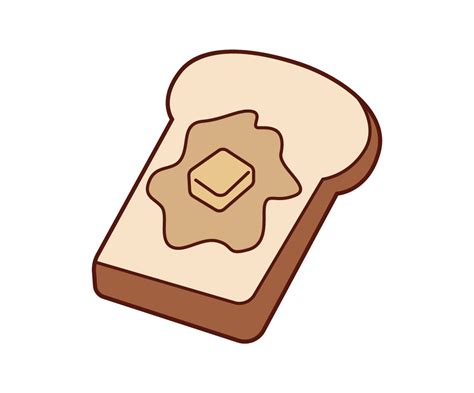 버터를 곁들인 빵 일러스트 무료 일러스트 소재집 Kukukeke
