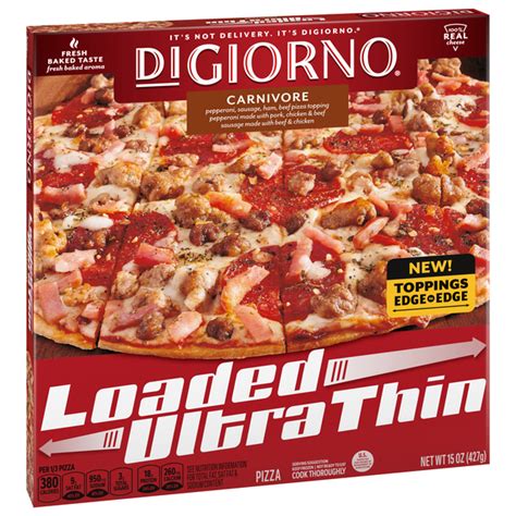 Digiorno Loaded Ultra Thin Crust Pizza Carnivore Hy Vee Aisles