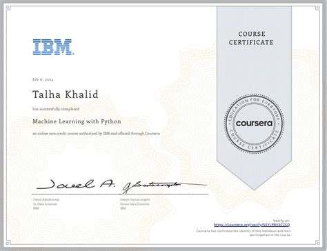 Talha Khalid On Linkedin Machinelearning Pythonpro Courseragrad