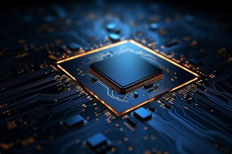 Premium Ai Image Chips Allure Abstract Circuit Board Forms A