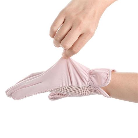 1 쌍 여름 선 스크린 통기성 얇은 자외선 방지 손가락 낚시 얼음 실크 장갑 무료 크기 연기 회색