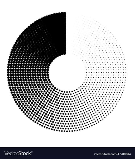 Circle Half Tone Gradient Background Royalty Free Vector