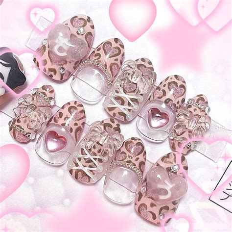 팔지 On Instagram 🎀🎧🎀 네일 젤네일 Nailart Nail Gelnails ネイル Instanails 美甲 네일아트 ネイルパフェ