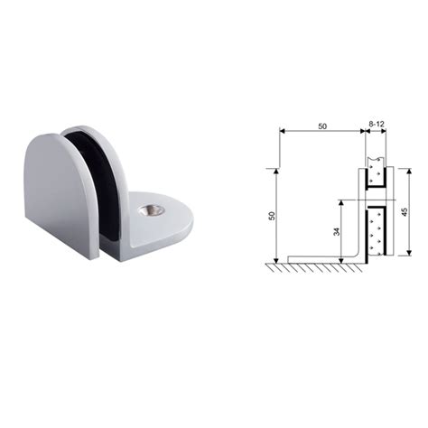 Wall To Glass Shower Fixed Bracket King Hardware Usa