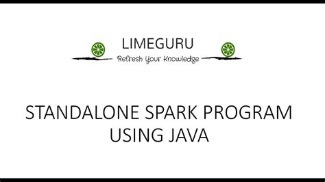 write first standalone spark job using rdd in java beginner s guide